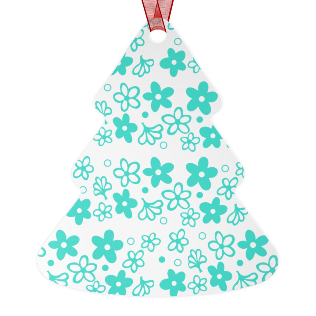 Vintage Inspired Metal Christmas Tree Ornaments, Pyrex Spring Blossom ...