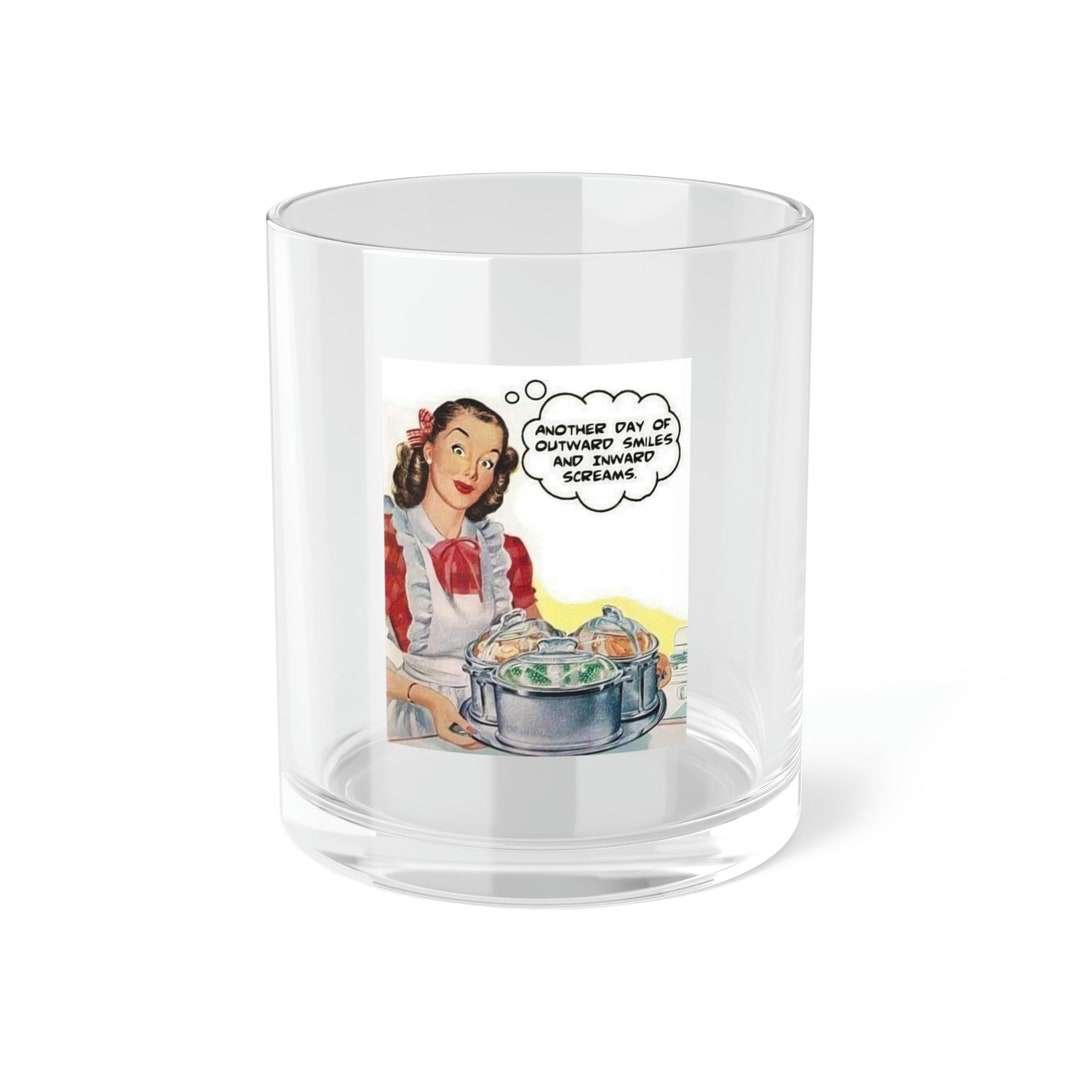 Bar Glass, 1950s Housewife Humor, Pyrex, Funny Barware - Etsy