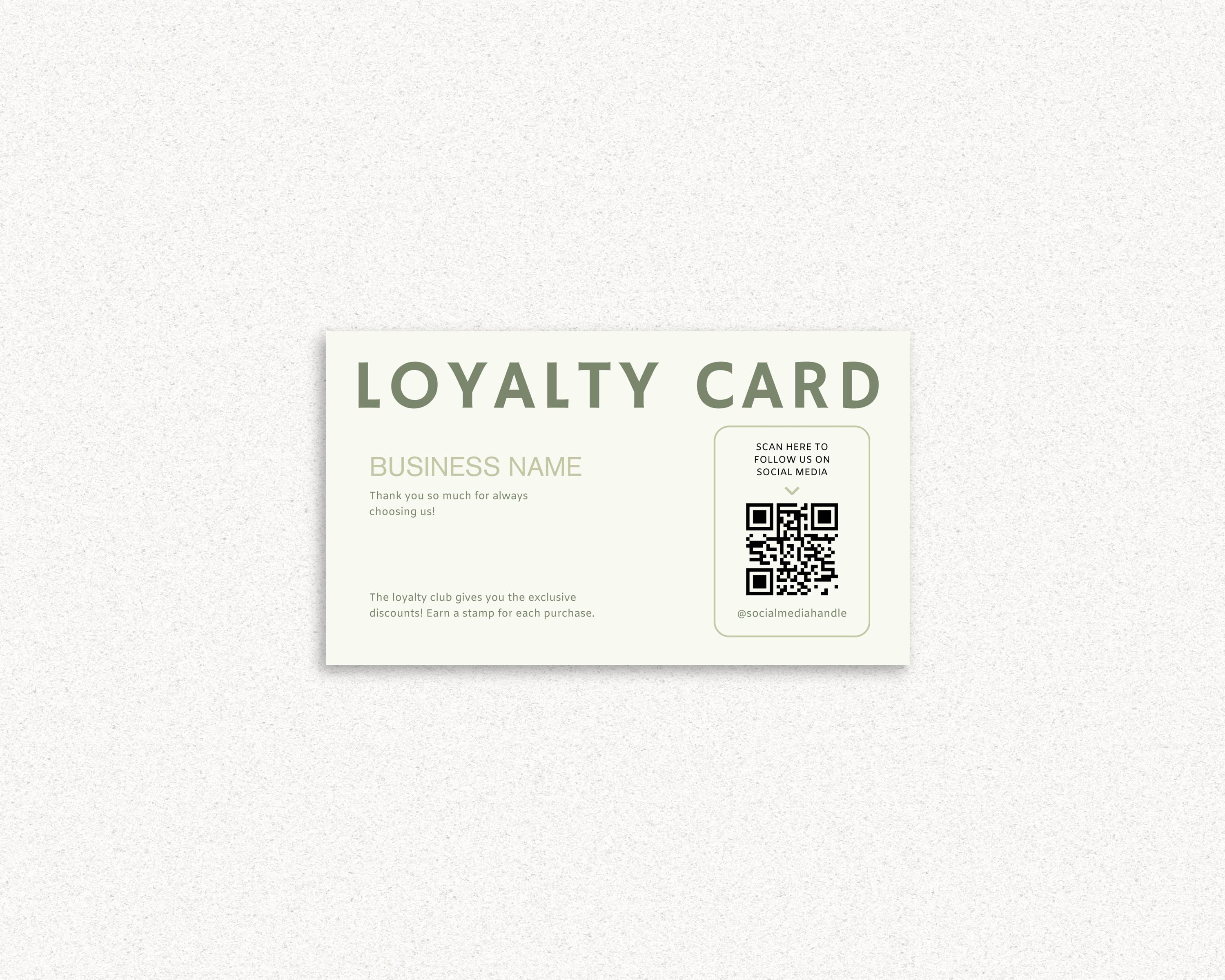 Editable Loyalty Card Template in Canva Custom Reward Card Design and ...