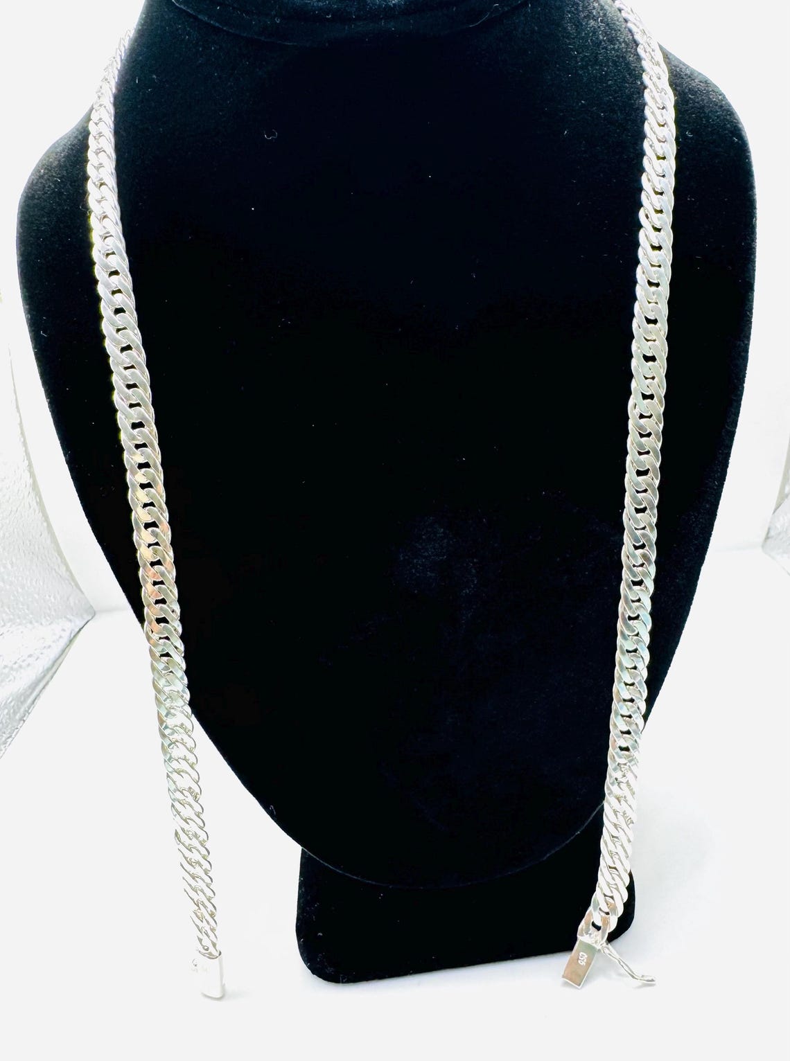 Chain Necklace Mesh 950 Silver Made It in Peru Original 24 in Length 0. ...
