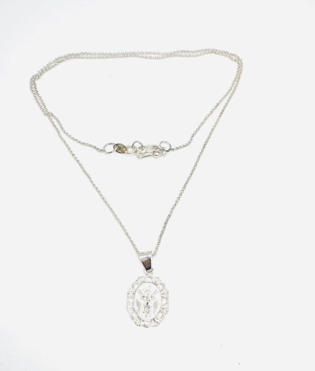 Necklace Religious Niño Divino Angel 950 Silver Original 24in - Etsy