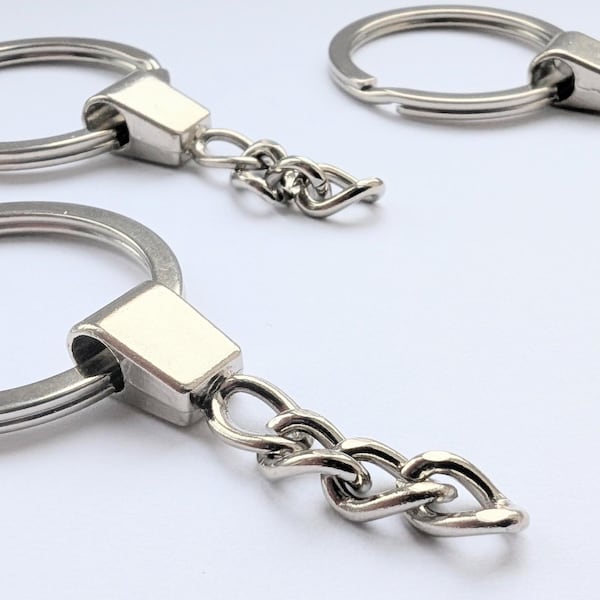 Plain Keyrings - Etsy UK