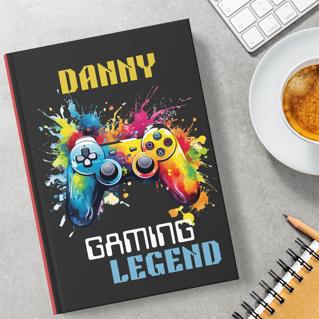 Personalized Kids Journal for Boys, Custom Kids Gamer Notebook, Custom ...