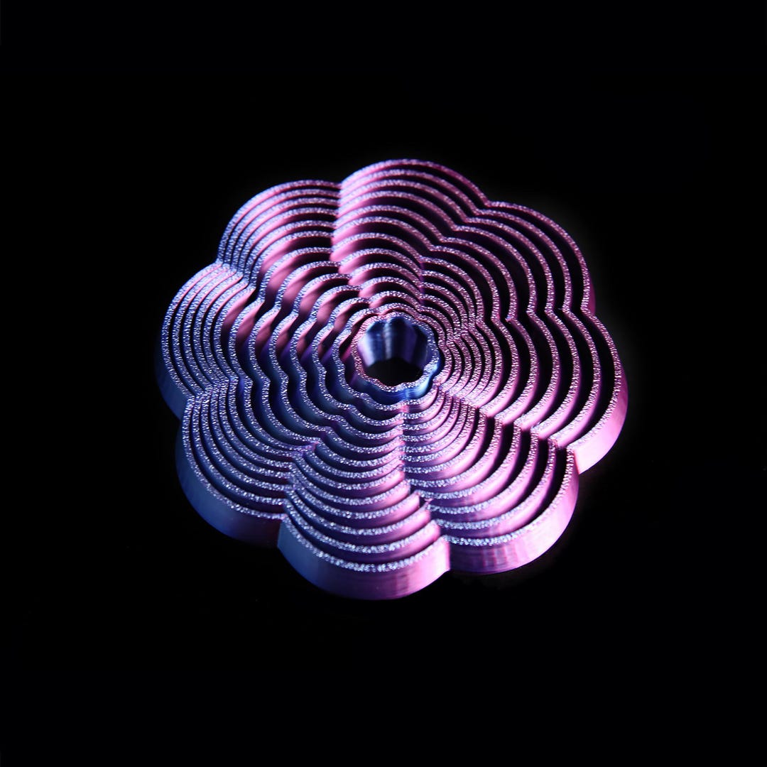 3D Printed Flower Shape Fidget Toy Stress Relief Desk Toy Stretchable ...