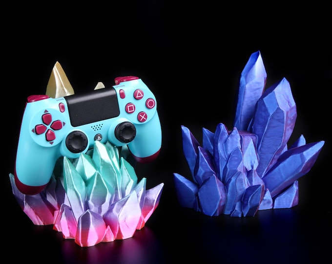 Crystal Game Controller Stand 3D STL File–customizable 3D Printed ...