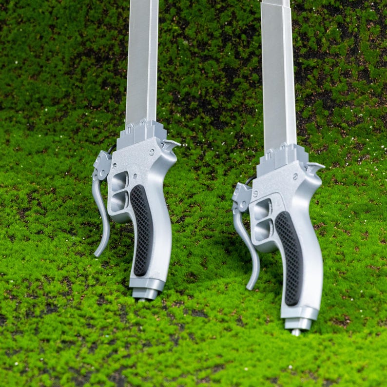 Attack on Titan Telescopic Swords Prop Pair for Cosplay Display 3D ...