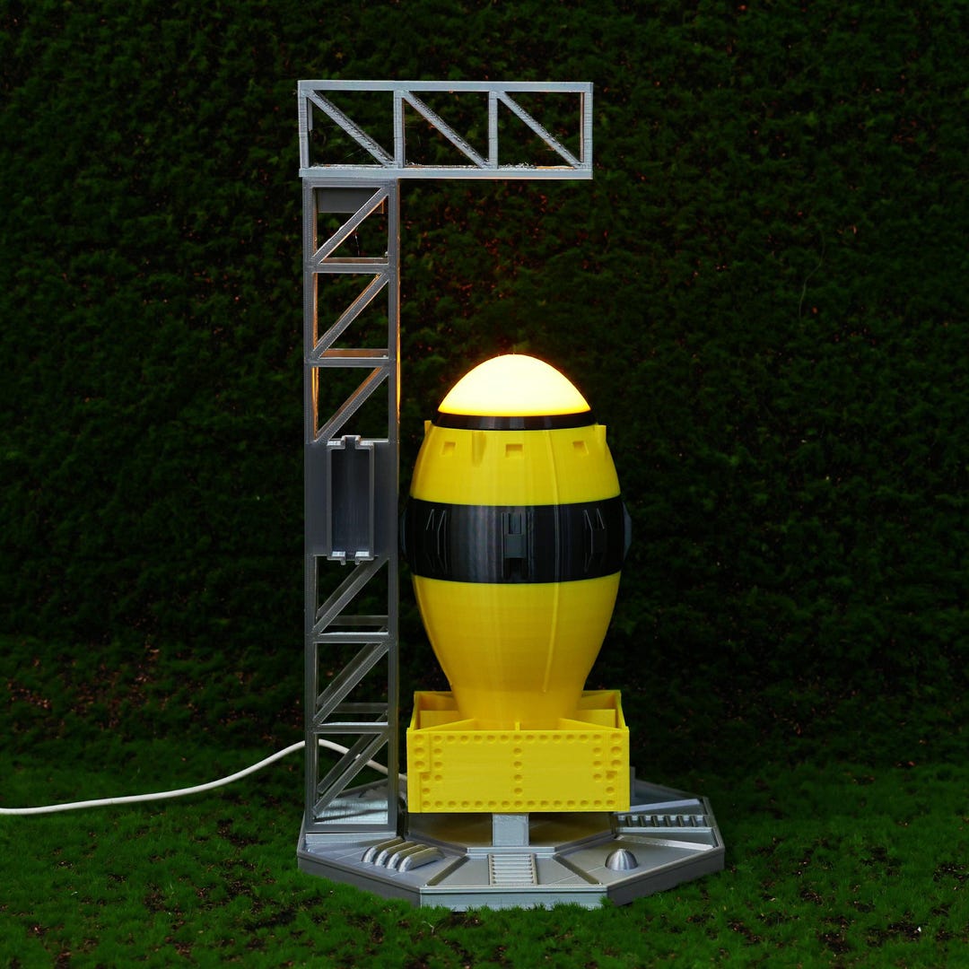 Nuclear Atomic Bomb Fat Man Weapon LED Night Light Bold Mushroom Cloud ...