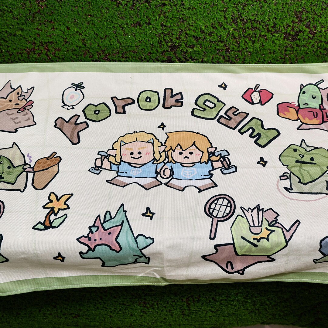 Zelda Chibi Character Wall Hanging Large Fabric Art Print for Gamers ...