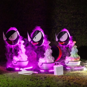 Haunted Gastly Humidifier With Purple LED Mist, Game Room Desk Decor ...