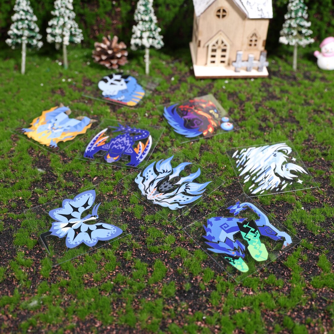 Monster Hunter Sticker Set Scratch-resistant 3D Texture Perfect for ...