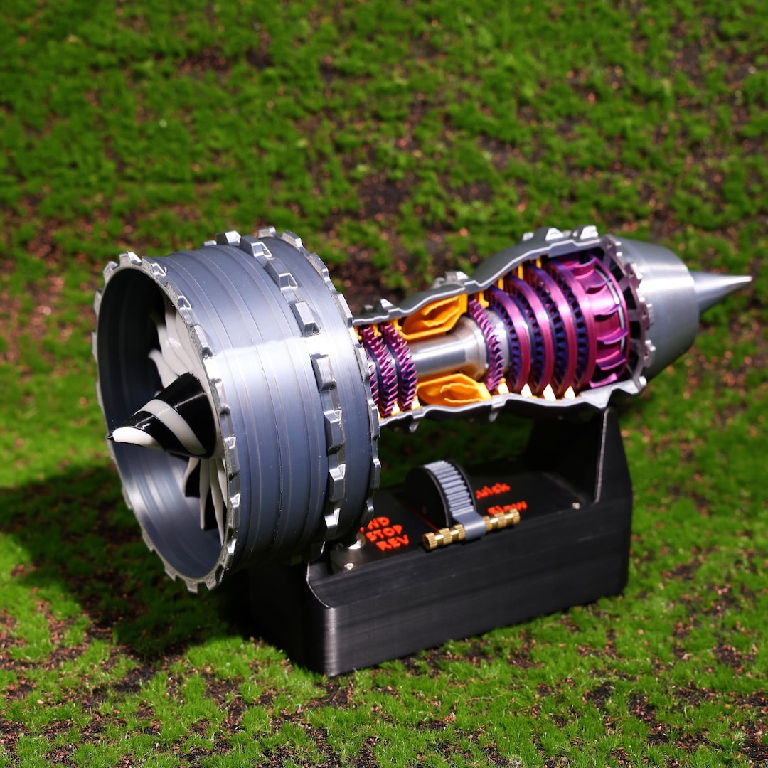 Turbofan Jet Aircraft Engine Model 3D FDM Printed Functional Display ...