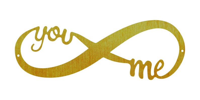 You and Me Infinity Sign - Etsy