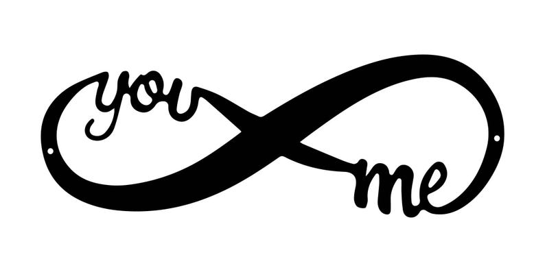 You and Me Infinity Sign - Etsy