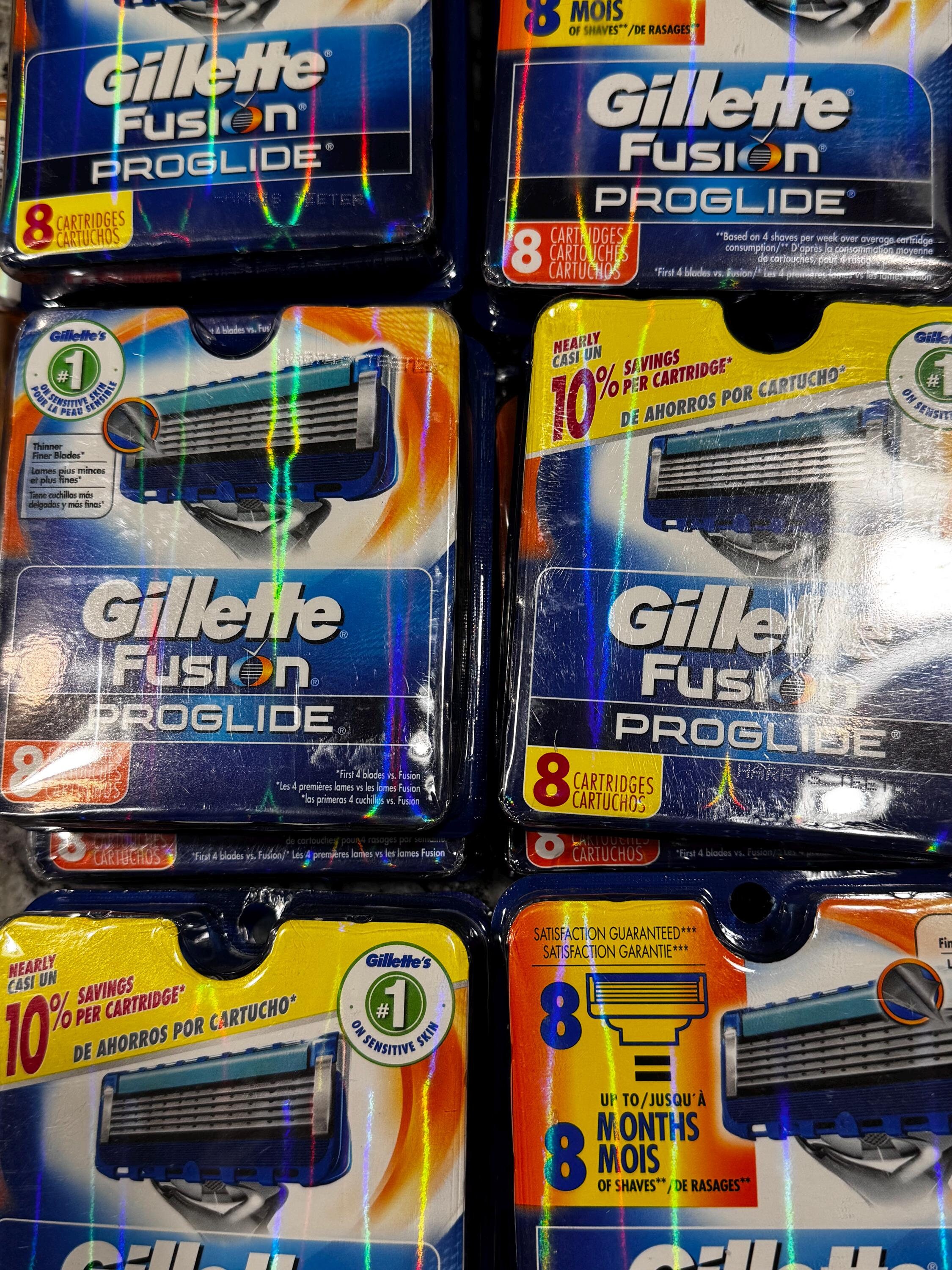 Gillette Fusion Proglide Razor Cartridge Refills 8ct New in Retail ...