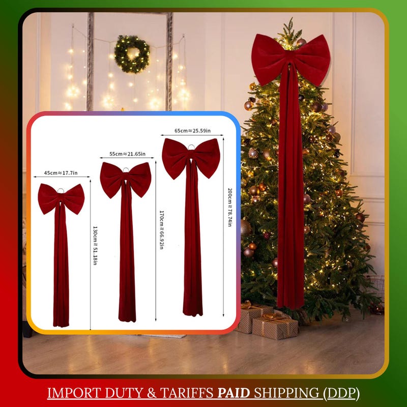 Red Velvet Bow on Ribbon - Etsy UK