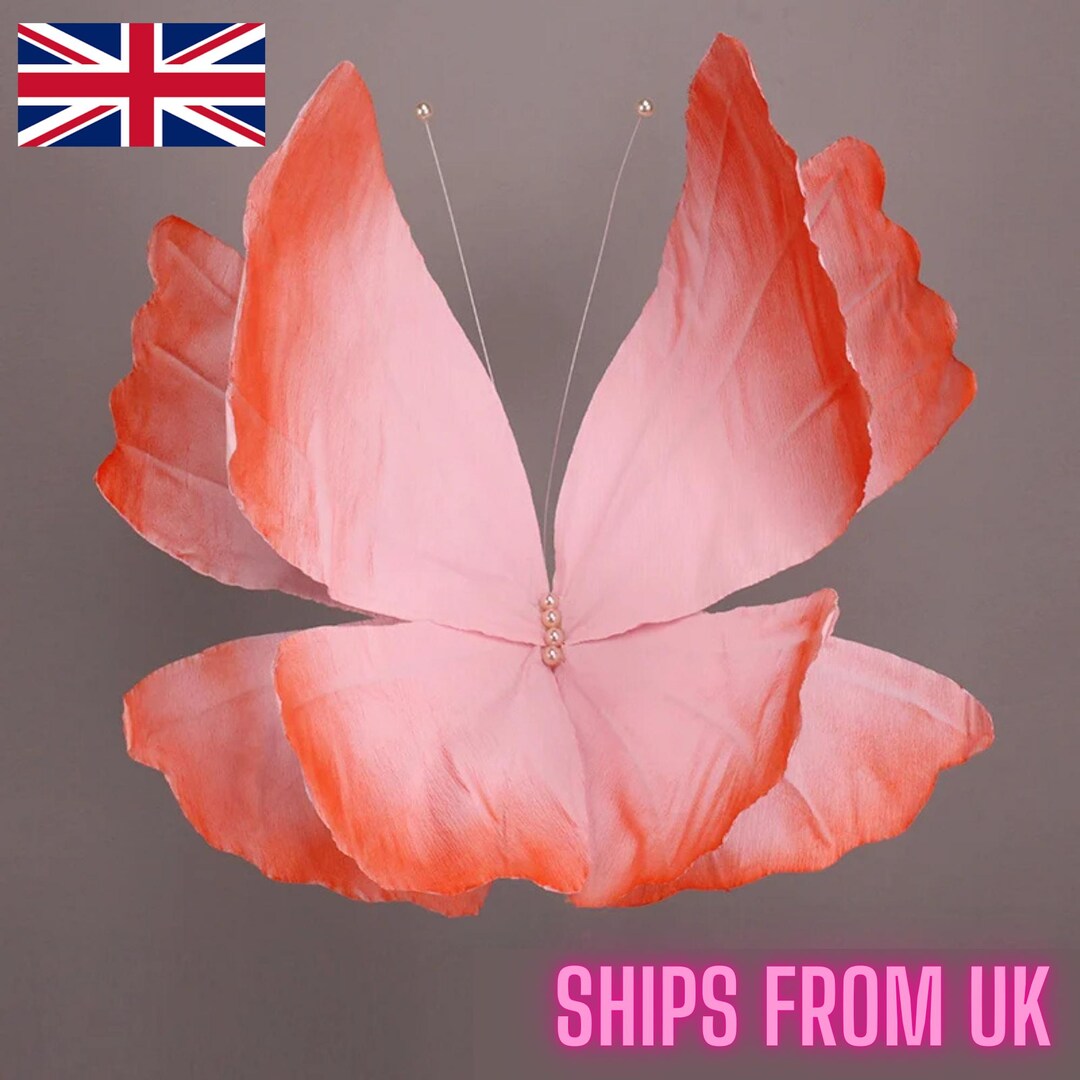 Giant Paper Butterfly With Pearls: Wedding Arbor Decor (24-inch) - Etsy
