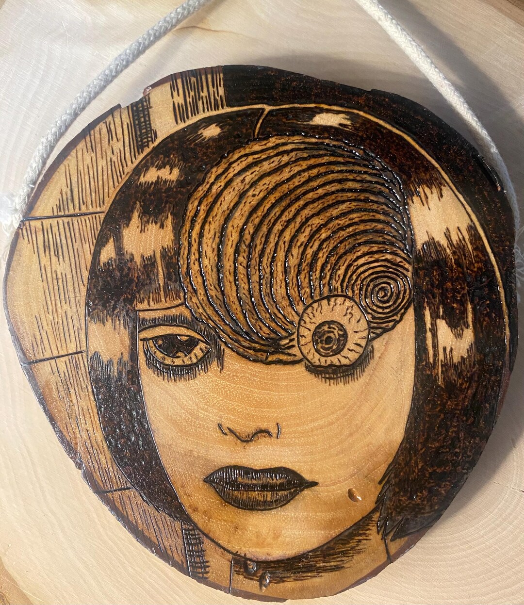Double Sided Anime -junji Ito's Iconic Spiral Girl &naruto-shinigami ...