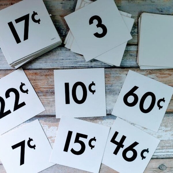 Money Flash Cards - Etsy