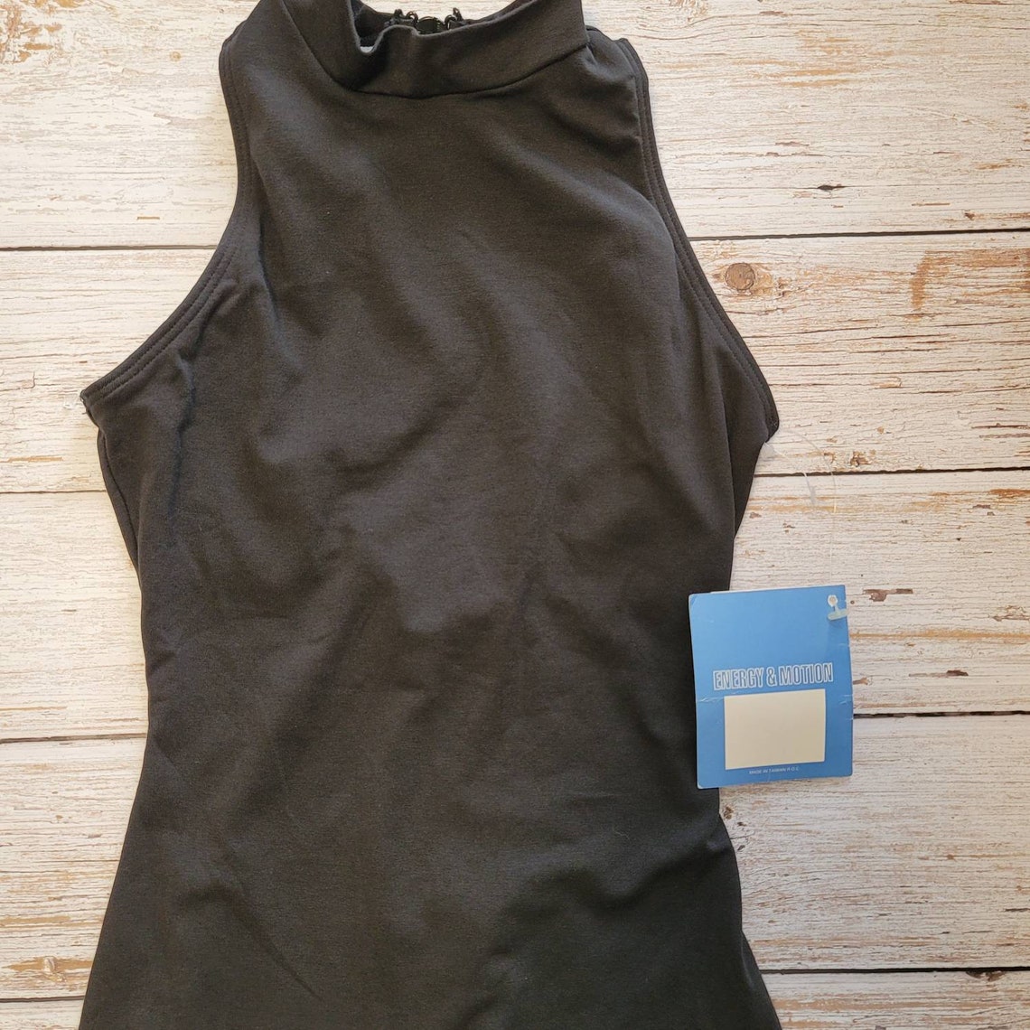 Vintage Dance Unitard Leotard Singlet Shorts One Piece Body Suit Black ...