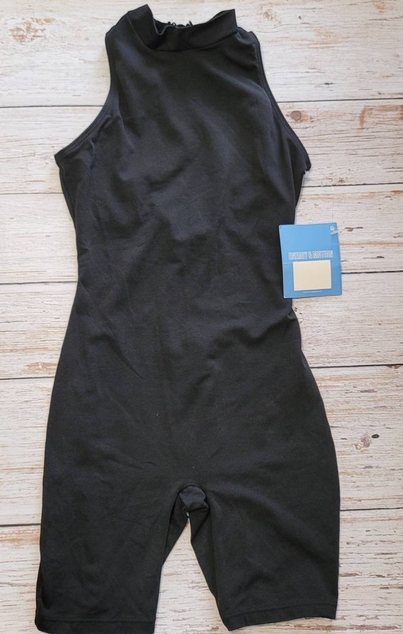 Vintage Dance unitard Leotard singlet Shorts One Piec… - Gem