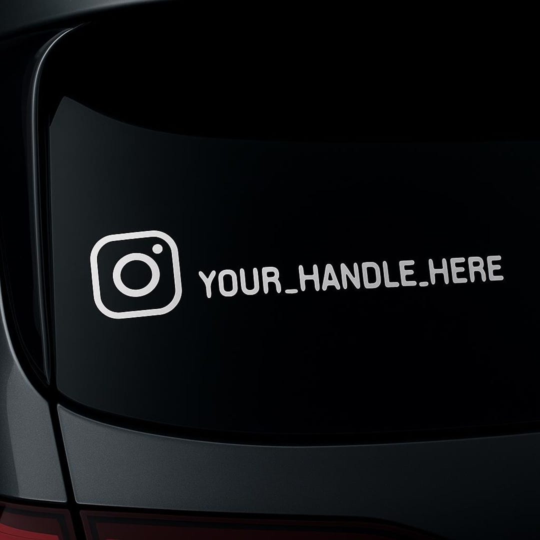 Custom Instagram Handle - Etsy
