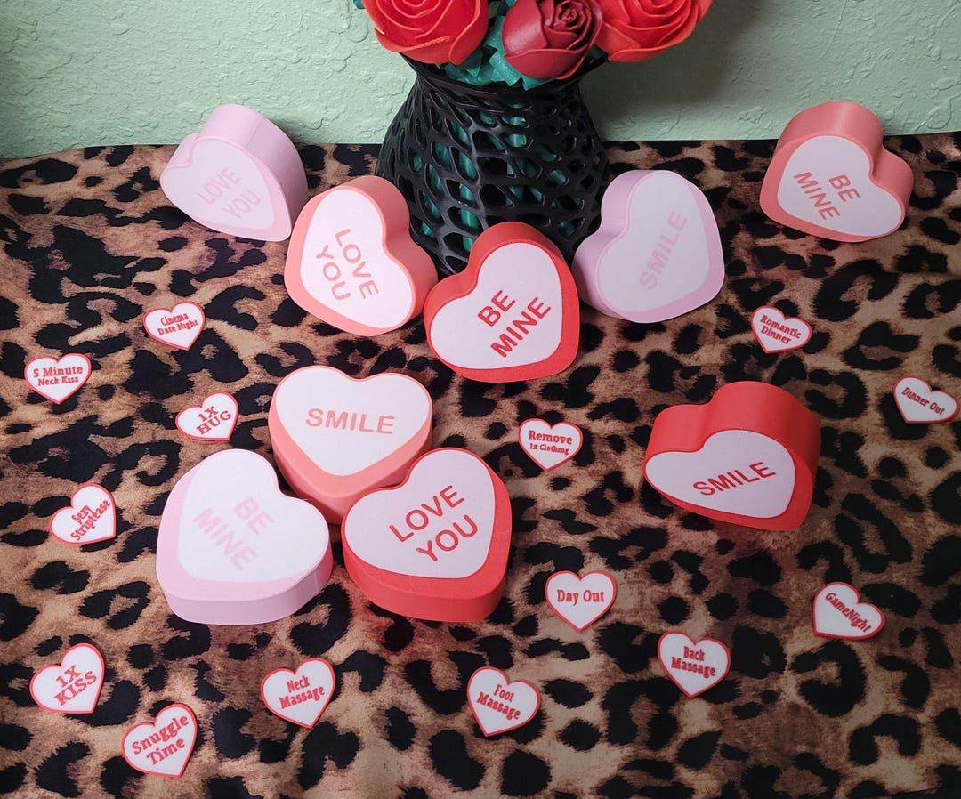 Love Token Filled Conversation Heart - Etsy