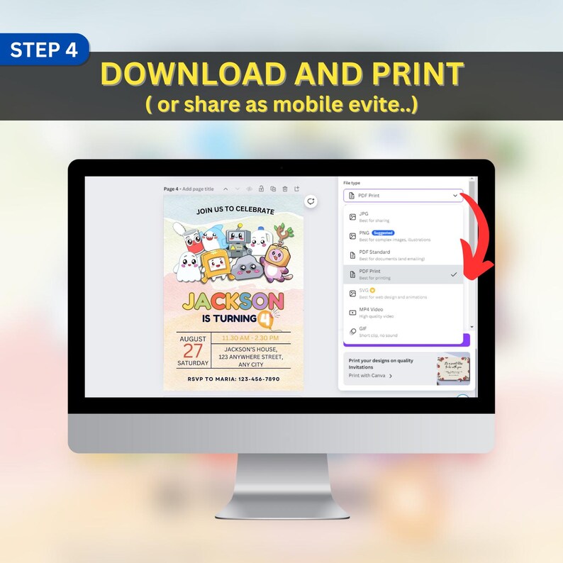 Lankybox Birthday Invitation, Lankybox Birthday, Lankybox Invitation ...