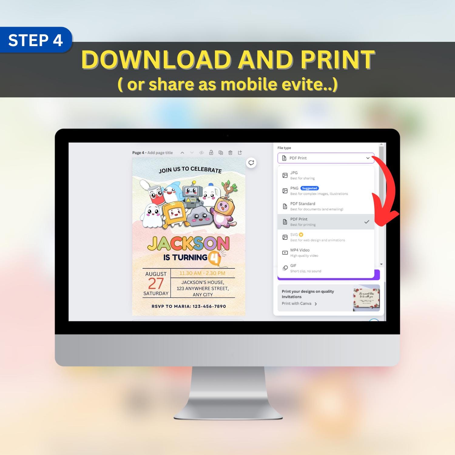 Lankybox Birthday Invitation, Lankybox Birthday, Lankybox Invitation ...