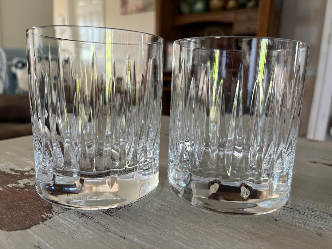 Reed & Barton Crystal Whiskey Glasses - Etsy