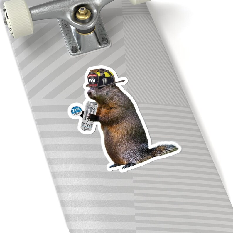 Masshole Woodchuck Funny Firefighter Sticker – Boston Groundhog New ...