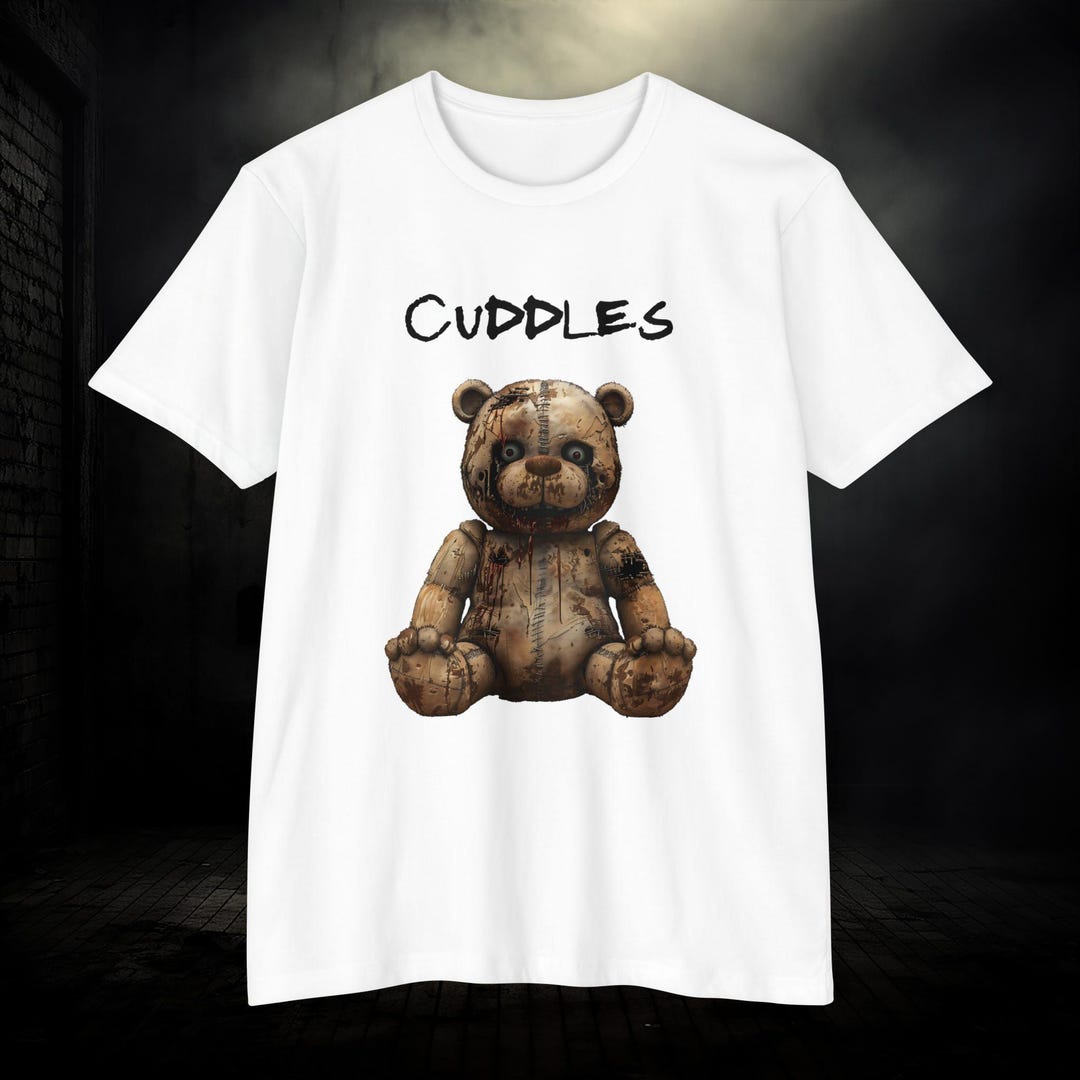 Horror Teddy Bear Shirt, Creepy Weird T Shirt, Gift for Horror Lovers ...