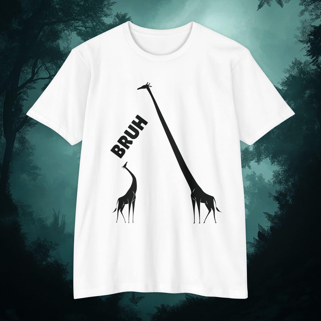 Funny Giraffe T-shirt, BRUH Meme Tee, Gen Z Humor Shirt, Bruh Tee-shirt ...