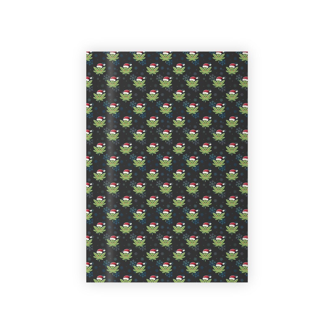 Gift Wrapping Paper, Pot Leaf Santa Christmas Weed Design, 1 Roll Fun ...