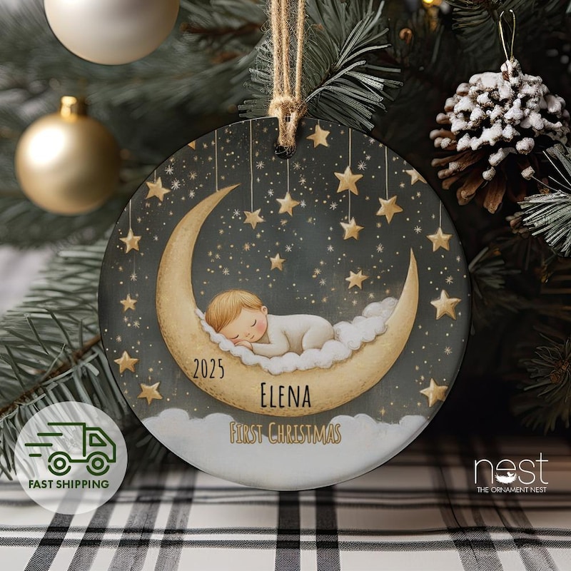 Baby Moon Art - Etsy