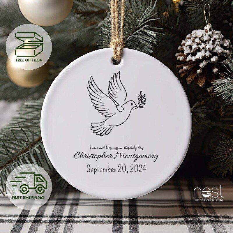Dove Ornaments - Etsy