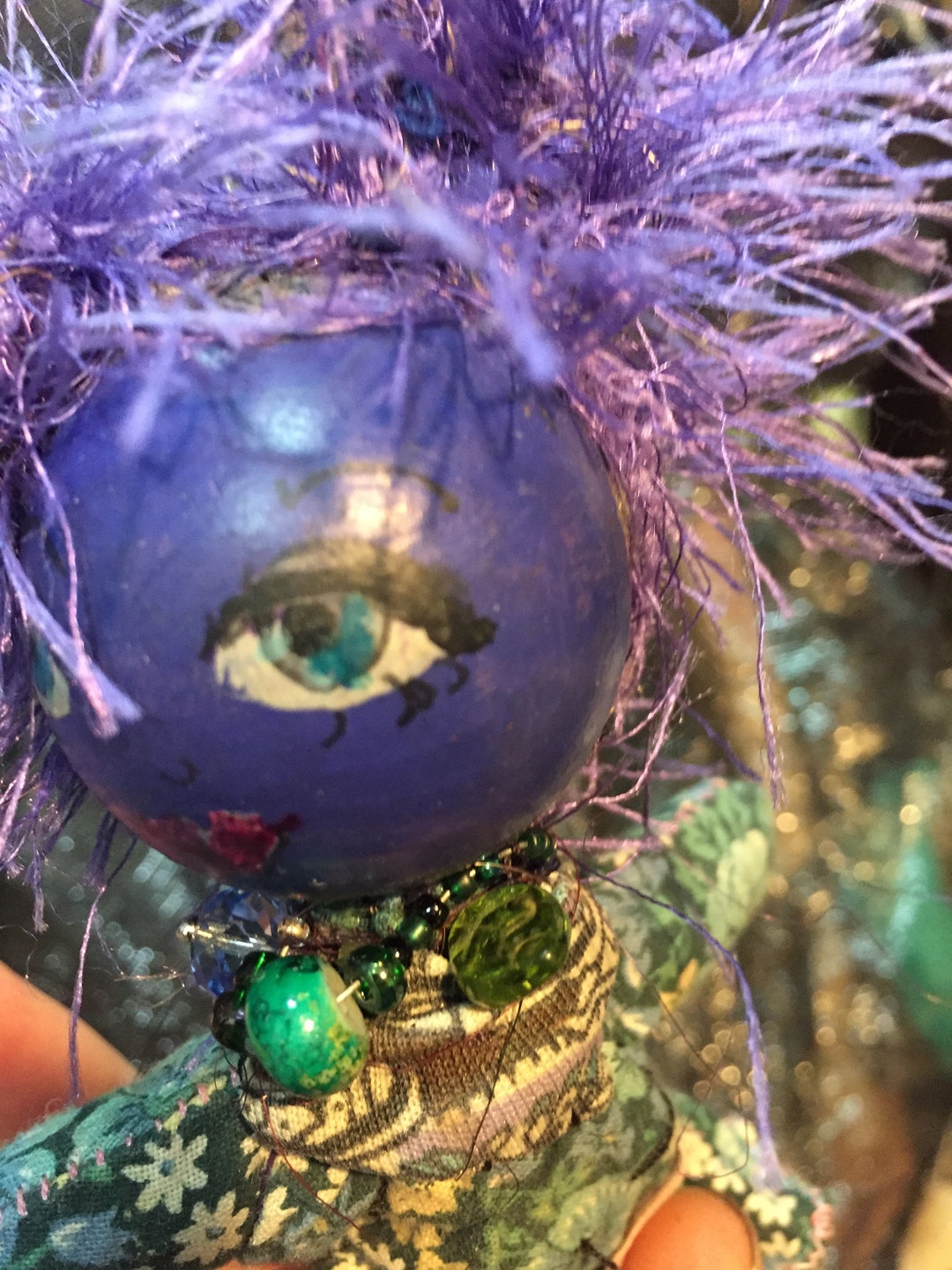 Alien Finger Puppet With Purple Face - Etsy