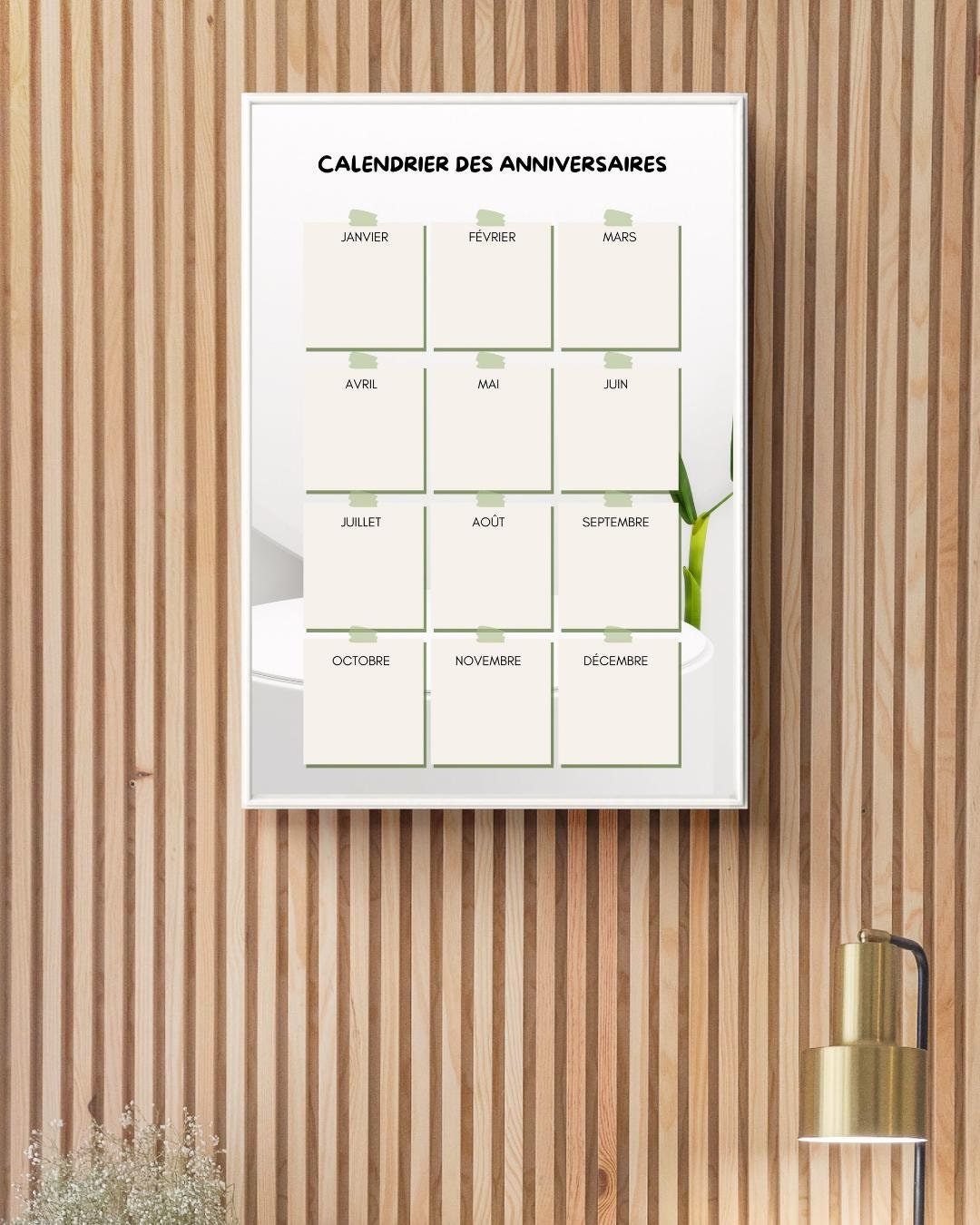 Customizable Birthday Memo Poster, Printable Birthday Reminder, Family ...