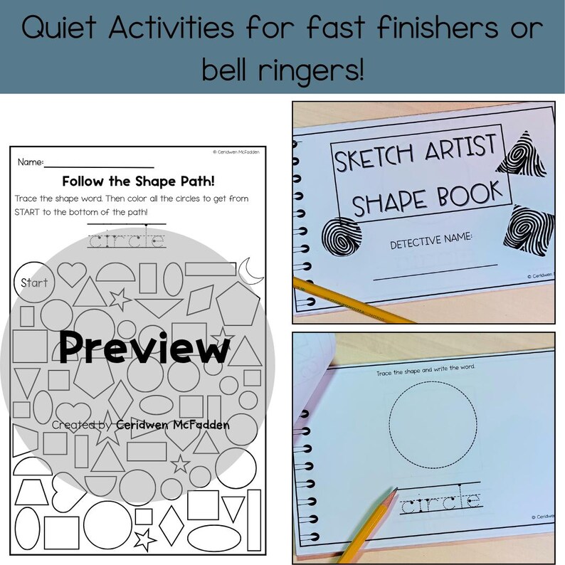 Activités sur les formes 2D Maternelle, 1re, 2e année – Exercices ...