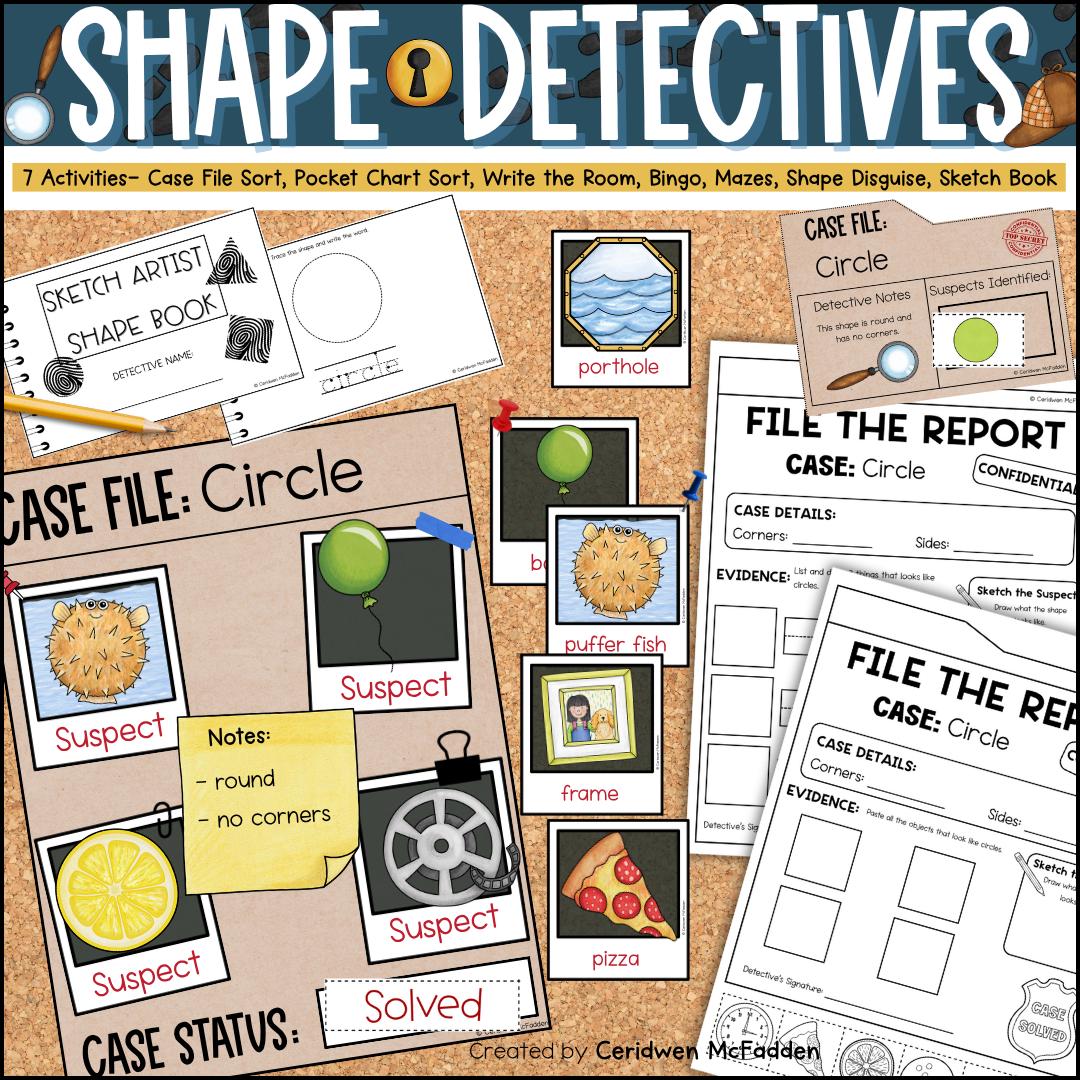 2D Shapes Activities Kindergarten Math, 2D Shape Worksheets & Games ...