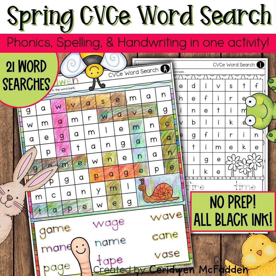 Phonics Worksheets Kindergarten, Silent E Magic E Worksheets, Cvce Long ...