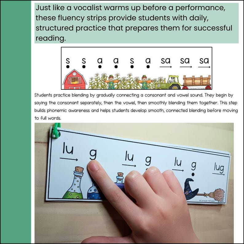 Fall Phonics Activities – CVC Word Fluency Strips | Reading Fluency ...
