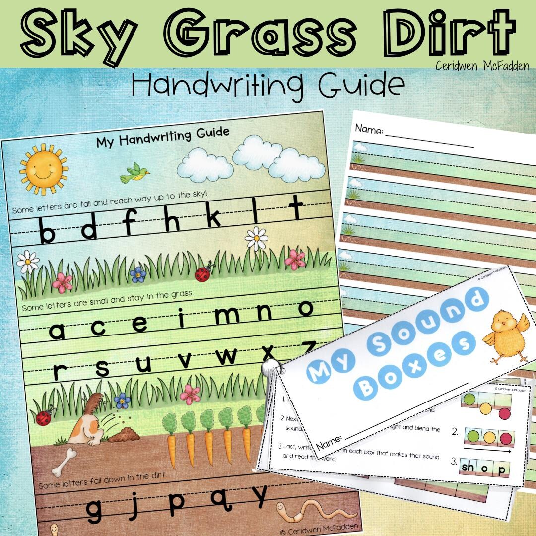 Sky Grass Dirt Handwriting Pack - Etsy