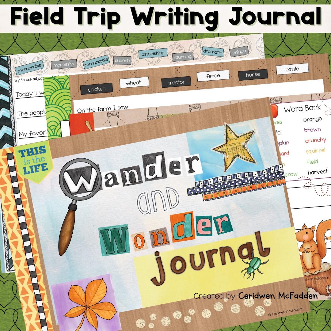 Homeschool Field Trip Journal Printable – 15 Writing Pages for Kids (K ...