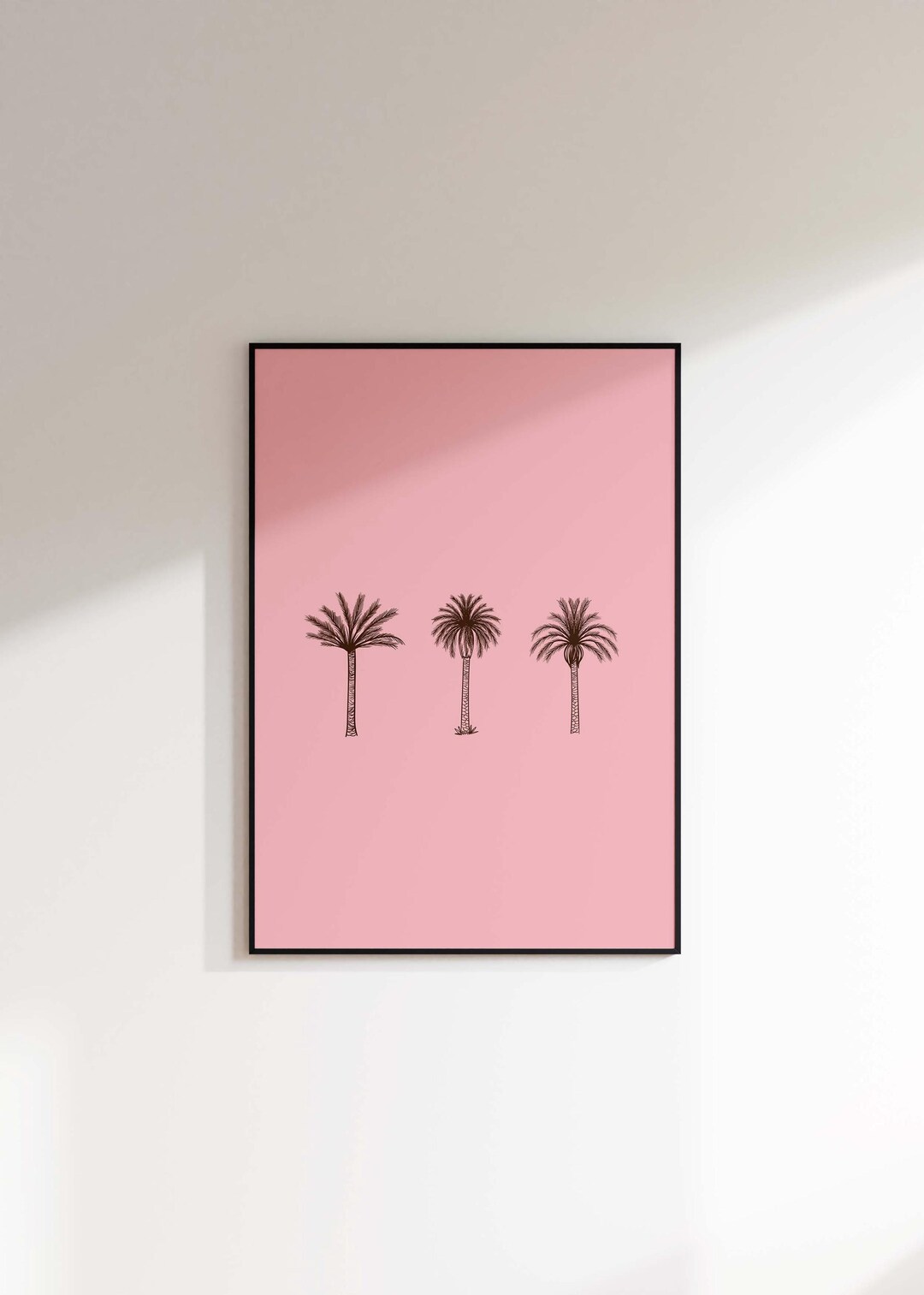 Pink Palm Tree Print : Digital Download - Etsy