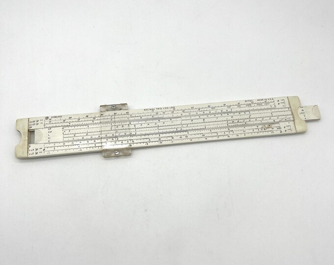 Sterling Decimal Trig Log-log Slide Rule Vintage Scientific Calculator ...