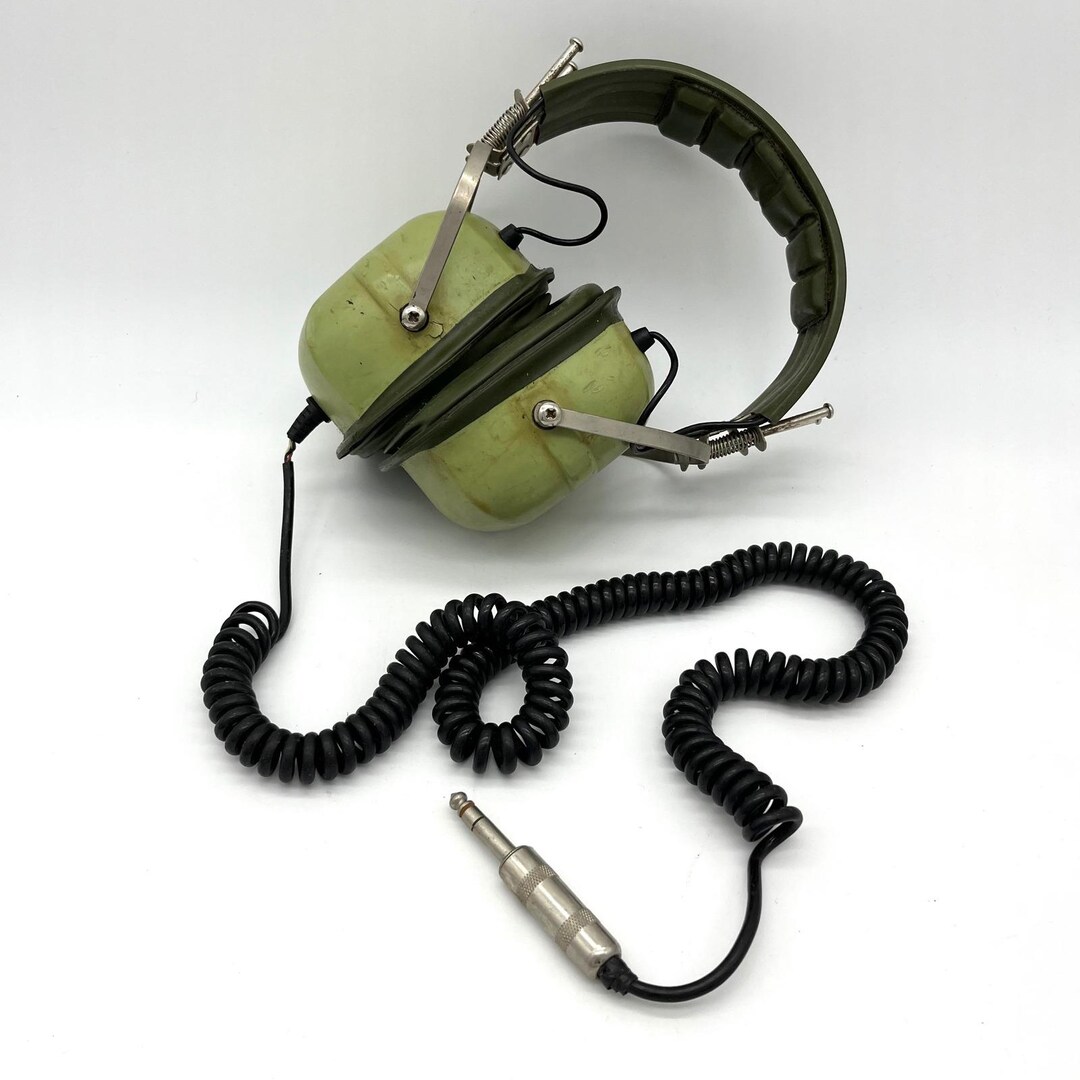 Vintage Military Style Headphones Aviation Pilot Headset Audio Movie ...
