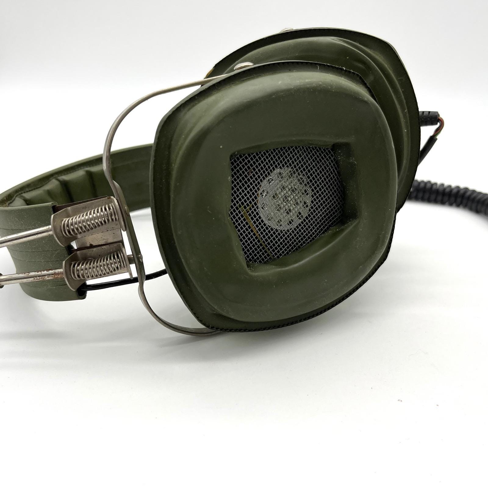 Vintage Military Style Headphones Aviation Pilot Headset Audio Movie ...