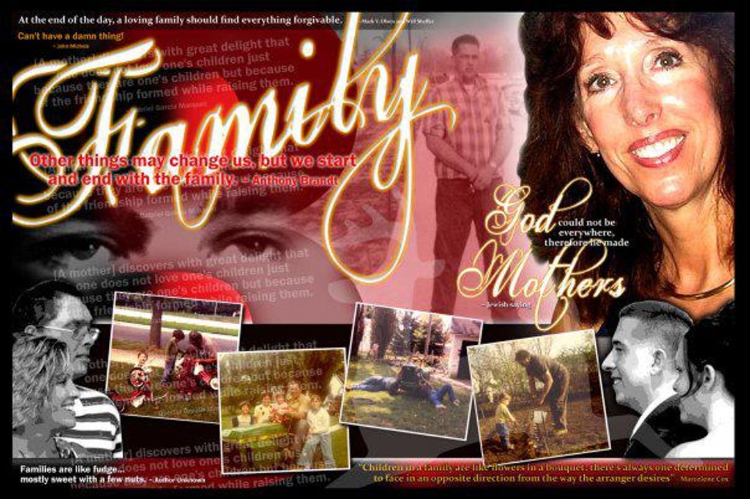 Custom Designed Memoriam Posters Photo Collage for People and Pets - Etsy