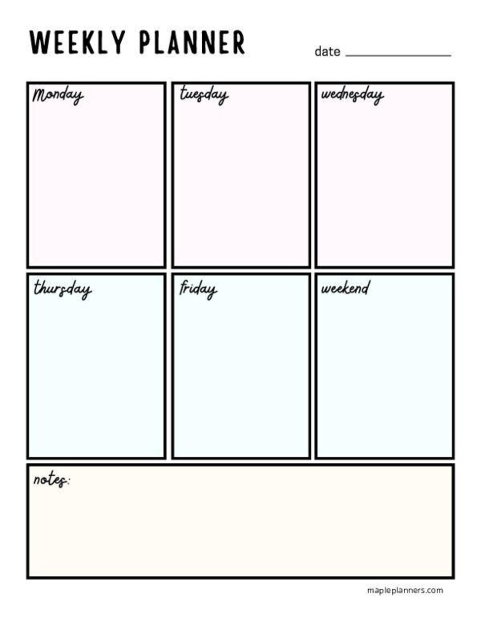 Planner Templates - Etsy