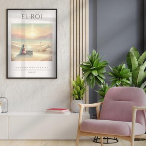 El Roi Poster, Hebrew Name of God Wall Art, Genesis 16:13 Bible Verse ...